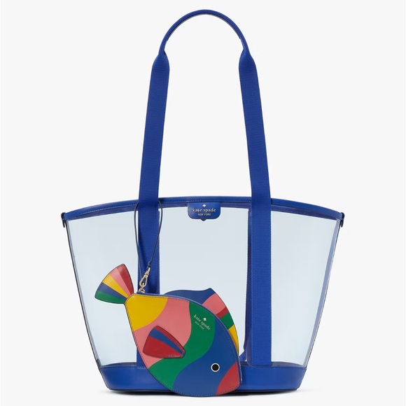 kate spade | Bags | Kate Spade Clare Clear See Through Stadium Tote Bag ...
